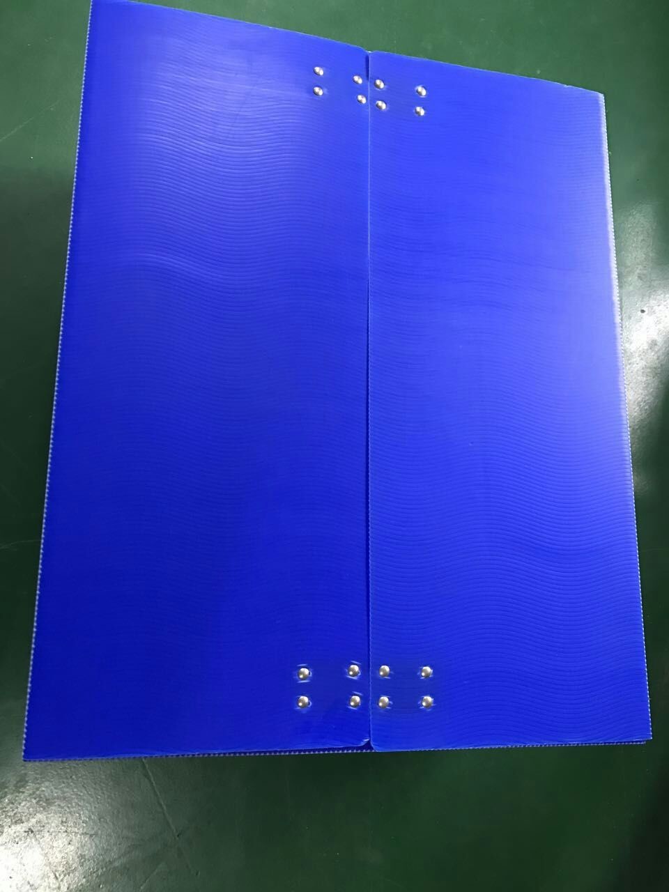 Corrugated Plastic Reusable Boxes Durable PP Corrugated Box Blue