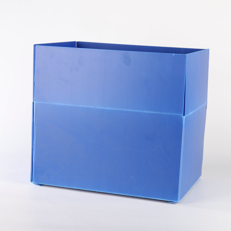 Custom Blue PP Corrugated Folding Carton Boxes
