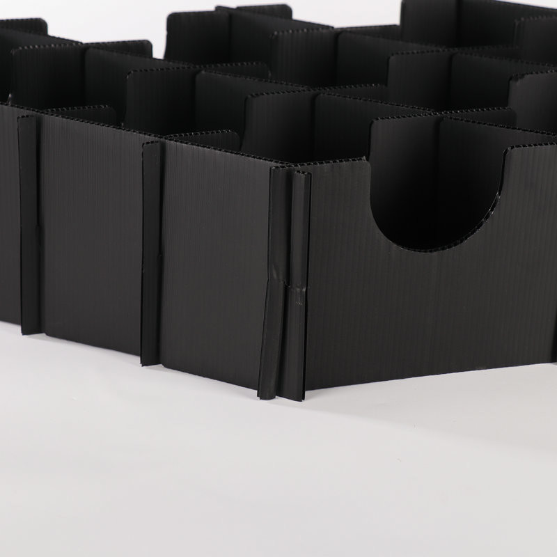 Rectangular PP Corrugated Crates Customized Plastic Partition Boxes ...